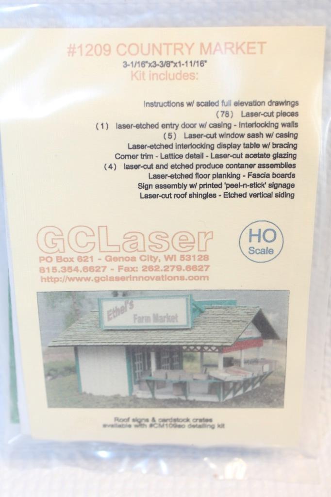 GC LASER HO SCALE COUNTRY MARKET (1209) | eBay