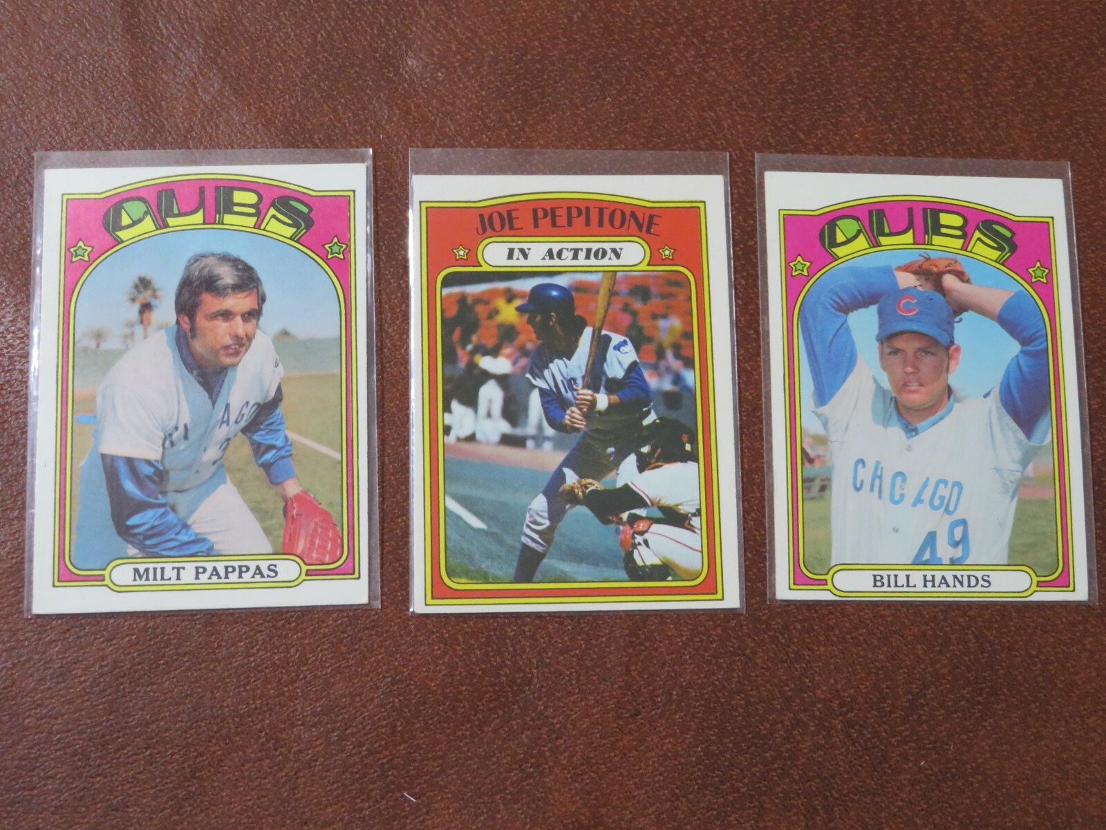 1972 Topps Lot Set Break Chicago Cubs Joe Pepitone Milt Pappas | eBay