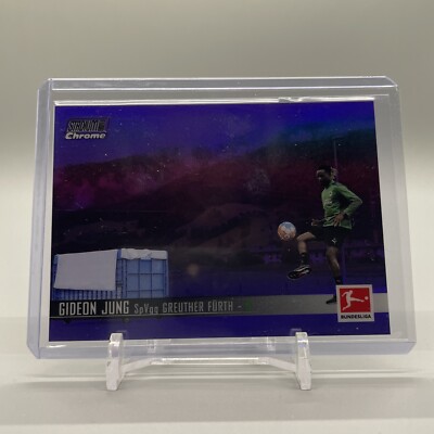 Gideon Jung (# /299) 2021-22 Stadium Club Chrome Bundesliga Purple ...