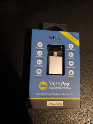 MiLi IData Pro Smart Flash Drive iOS MAC OSX Android PC 128GB Silver | eBay