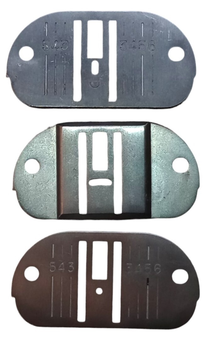 Lot of 3 Metal Singer Sewing Machine Needle Throat Straight Zig Zag ...