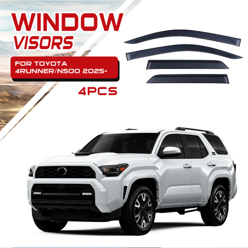 Black Side Window Deflectors Rain Guards Fits For Toyota 4runner 2025 ...