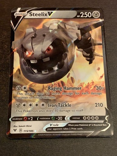 Steelix V - 115/185 - Ultra Rare - Vivid Voltage - Pokemon Card | eBay
