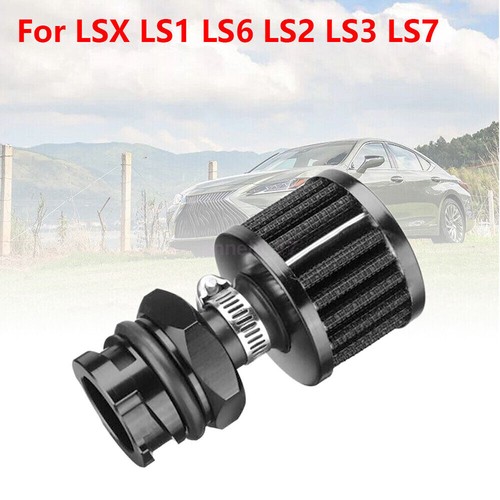 Billet Valve Cover Oil Cap Breather Fitting + Filter for LS7 LS3 LSX ...