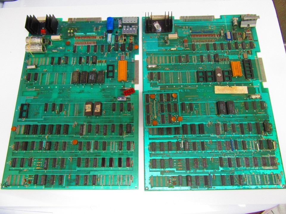 Midway, [2x], Ms. Pacman, Arcade, CPU, PCB, Boards | eBay