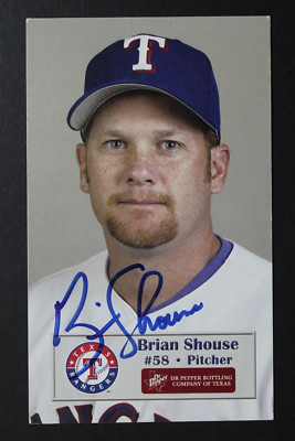 Brian Shouse Autograph Texas Rangers 3x5 Promo Photo Fan Fest Signed ...