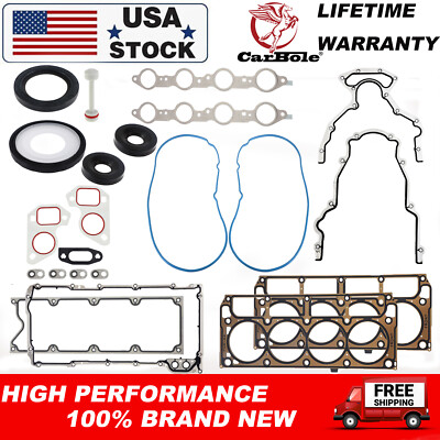 GEN 3 LS Gasket Set Kit &Head Gaskets For Chevy LS1/LS6/LQ4/LQ9/4.8/5.3 ...