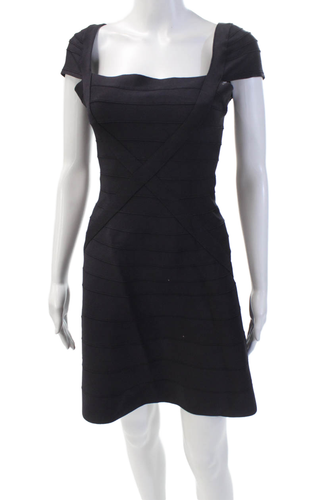Herve Leger By Max Azria Womens A Line Makayla Dress Purple Size Medium | eBay
