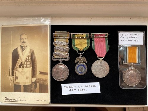 Crimean Medaille Militaire medal group to Sergeant BARNES 49th Foot ...