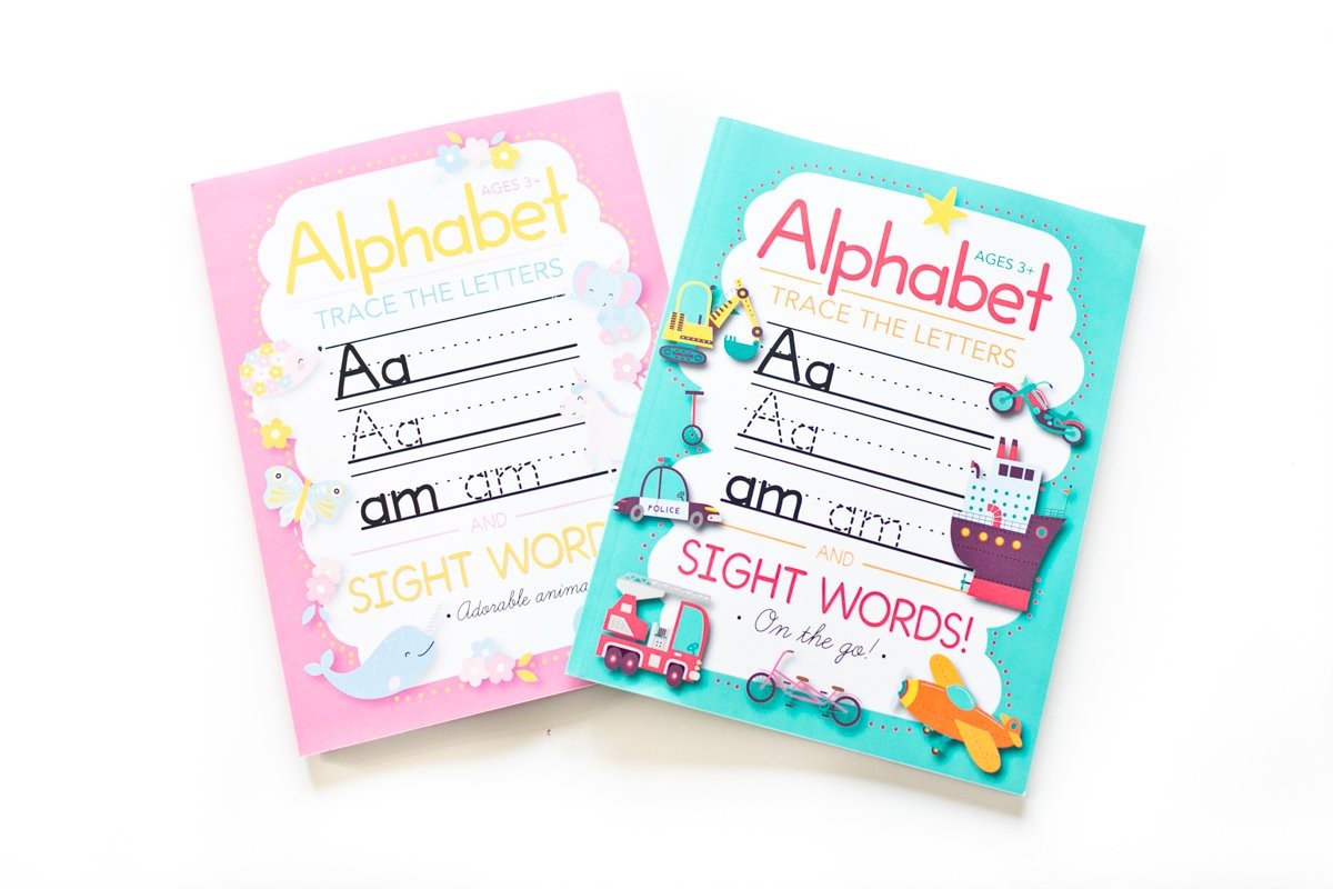 Trace Letters Of The Alphabet and Sight Words: Preschool Practice ...