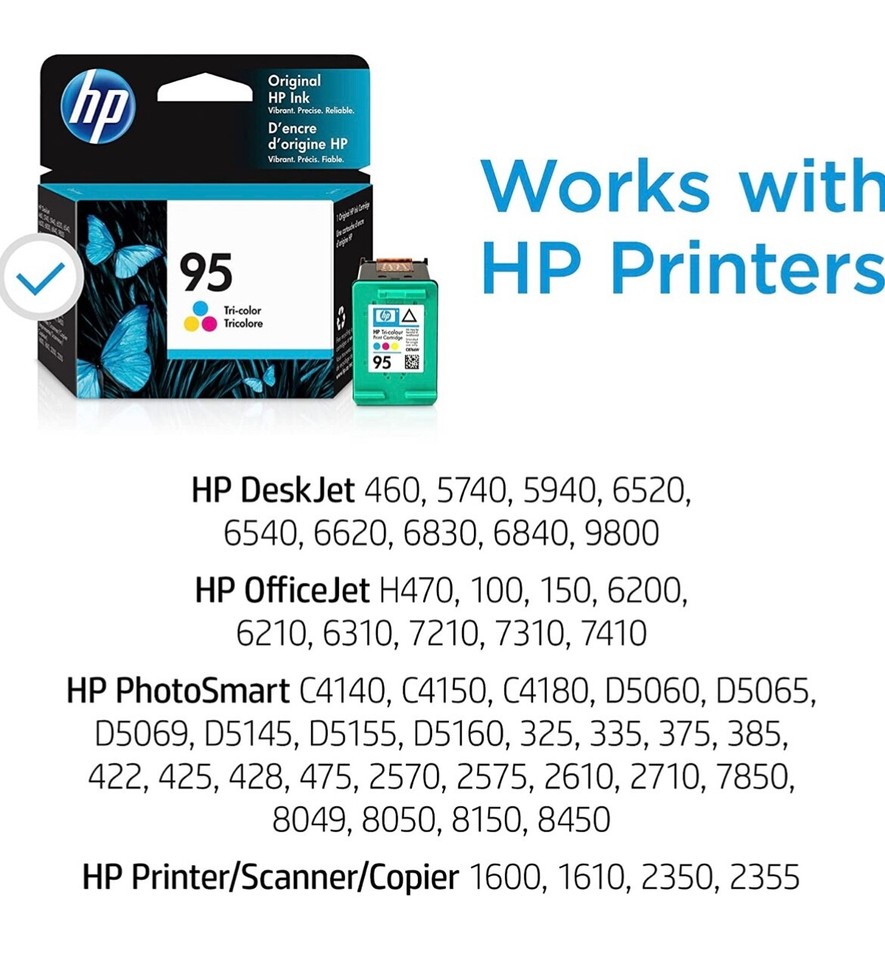 No box. Cartridge only. HP Genuine 95 Tri-color Ink Cartridge (C8766W ...