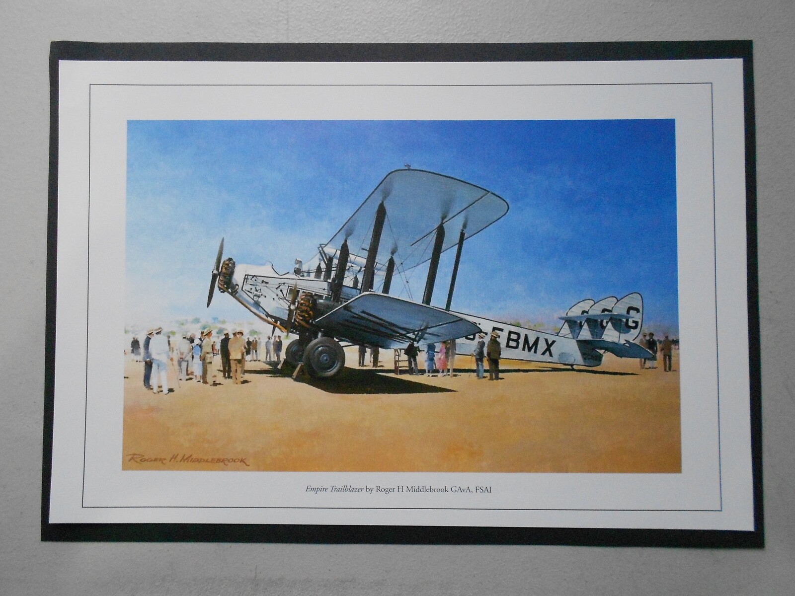 CIVIL AVIATION PRINT- EMPIRE TRAILBLAZER BY ROGER H MIDDLEBROOK | eBay
