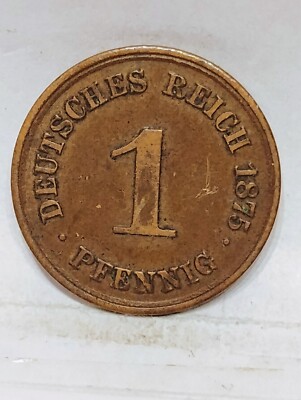 GERMANY ~ 1875 A ~ 1 PFENNIG ~ CH XF | eBay