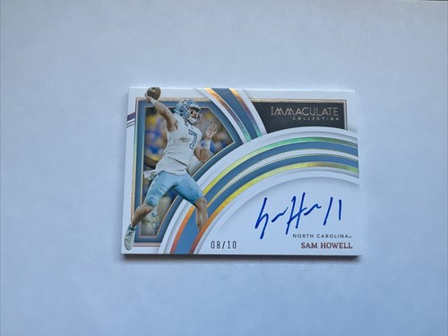 2022 Immaculate Collegiate Sam Howell Rookie On Card Autograph Gold /10 ...