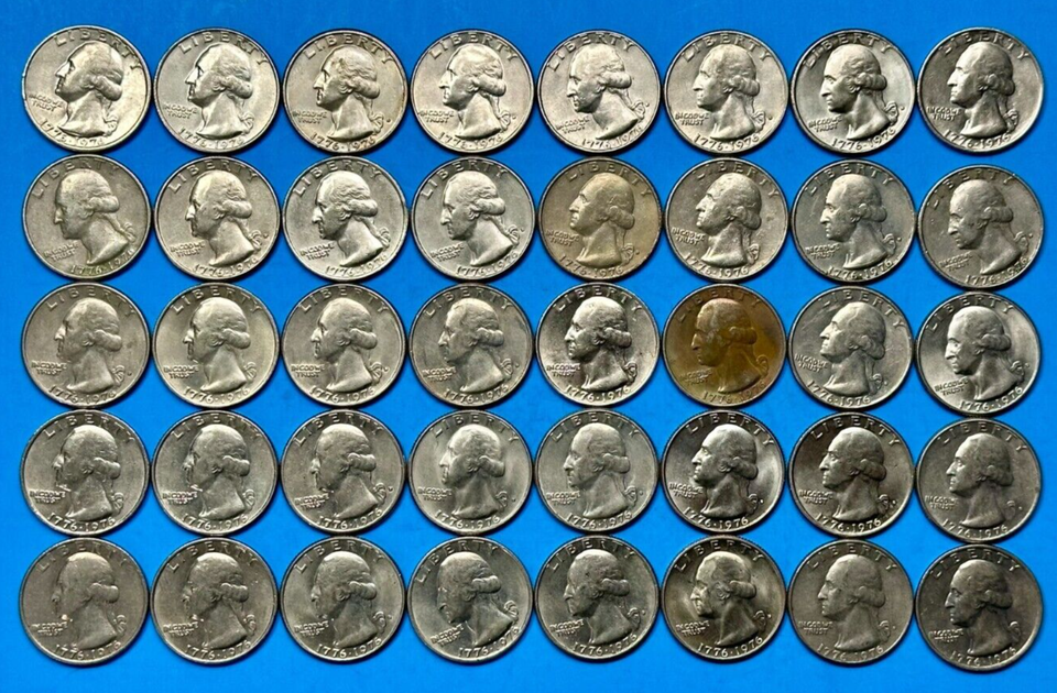 1976 Bicentennial Drummer Boy Quarters P&D ~ Average Circulation Full ...
