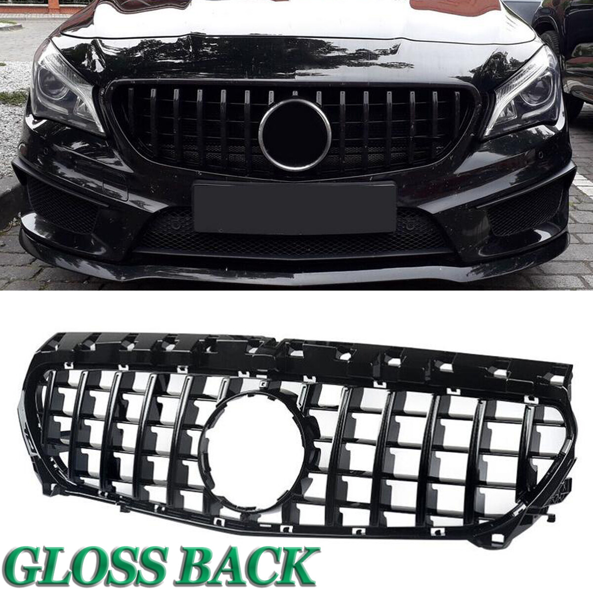 Fit For Mercedes Benz W117 CLA250 2013-2016 GT-R Front Bumper Grille ...