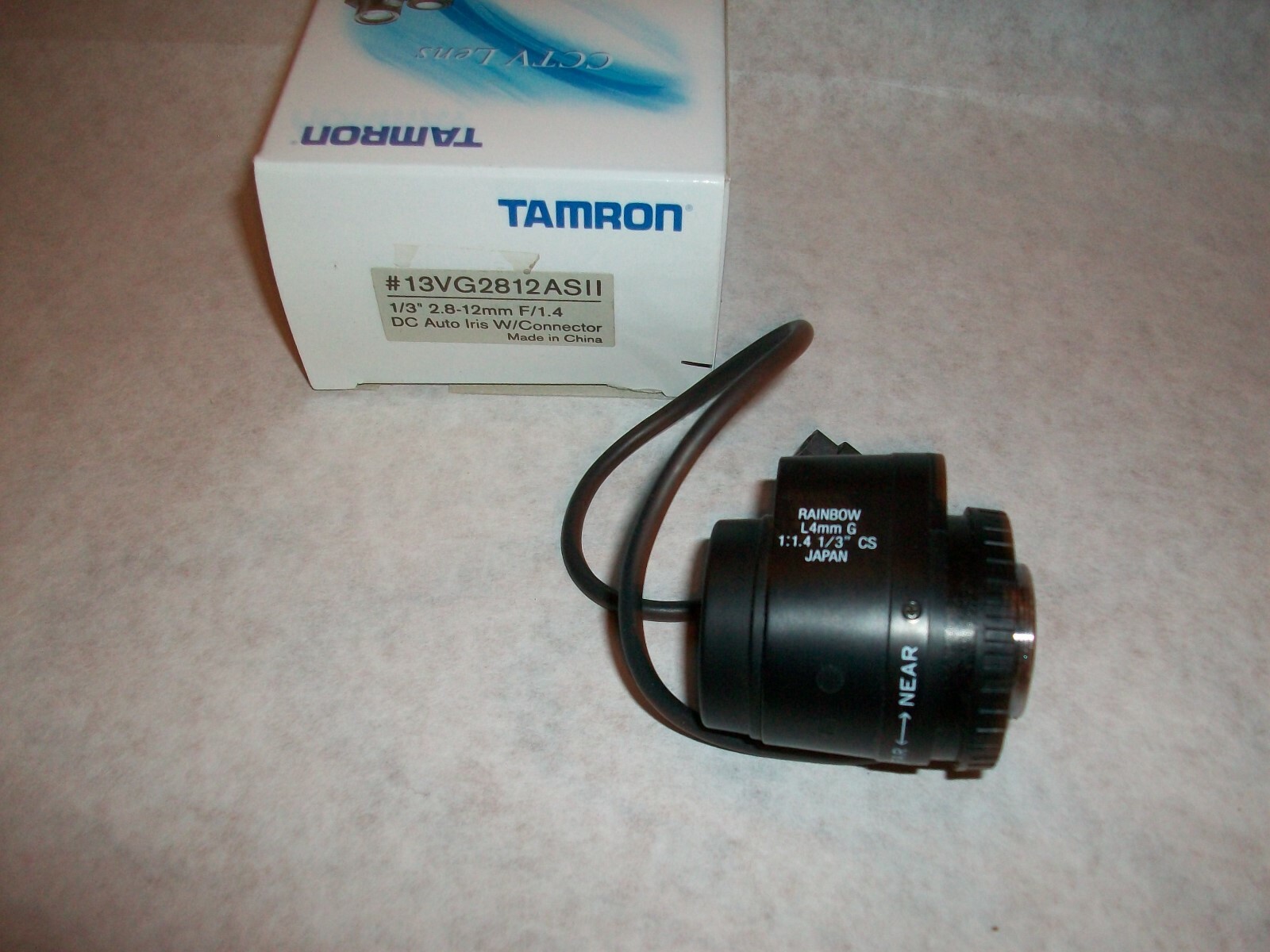 Tamron CCTV Lens #13vg2812as11 2.8-12mm f1.4 dc auto iris Glass optics ...