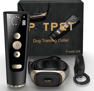 3in1 Dog Shock Collar - 2000Ft Dog Training Collar with Remote for 15 ...