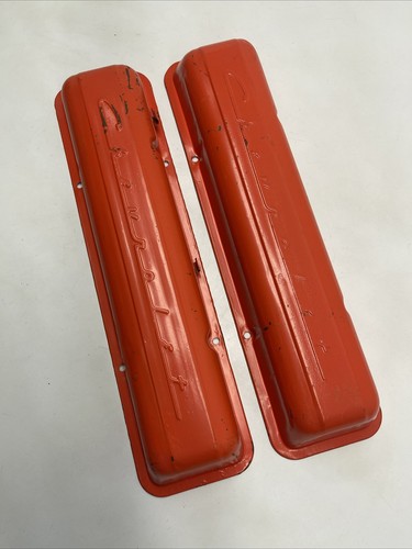 1960s Small block Chevrolet Script valve covers Nice a6 | eBay
