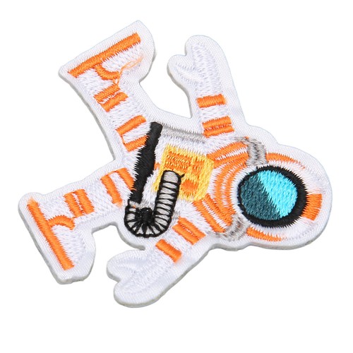 20x Embroidery Patch Spaceman Shape DIY Sewing Patches For Clothes ...