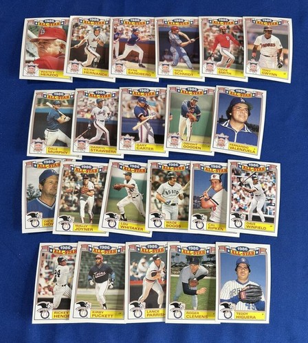 1987 Topps Glossy 1986 AS All-Stars Rack Pack Insert Complete Set all ...