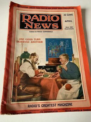 Radio News magazines April 1925 vintage advertising radios technology ...