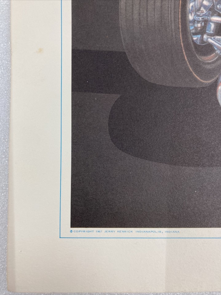 Indy 500 1966 Mario Andretti #1 Print Of Ron Burton Original By Jerry ...