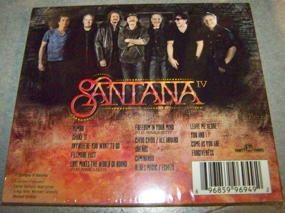 SANTANA "IV" WITH NEIL SCHON AND GREG ROLLIE CD BRAND NEW 696859969492 ...
