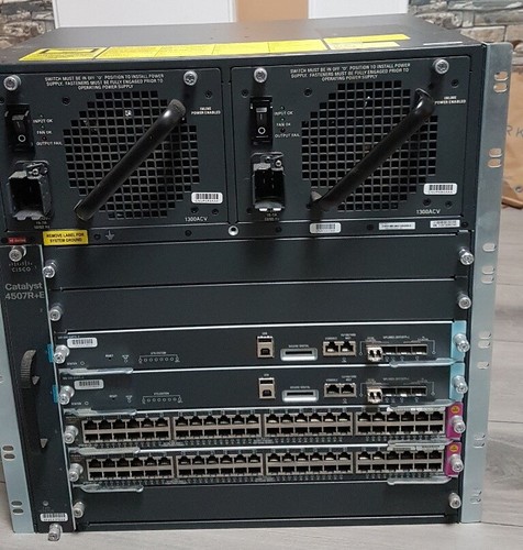 Core Switch Cisco 4507 L+E | 96 RJ45 PoE | 2*PWR 1300W | 2*Controller ...