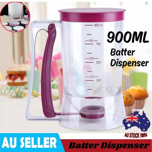 Cupcake Pancake Batter Dispenser 4 Cup Cake Mix Pastry Jug Baking Maker ...