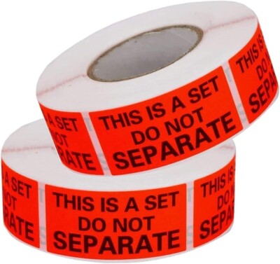12000 This is a Set Do Not Separate Labels, Fluorescent Orange Packing ...