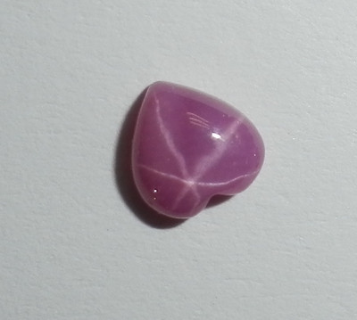 Opaque Star Ruby Heart 5x5 mm Cabochon Created 6 Rayed Stone 1 piece ...
