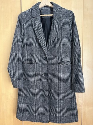 Primark Check Overcoat Size 6 (once worn) VGC | eBay UK