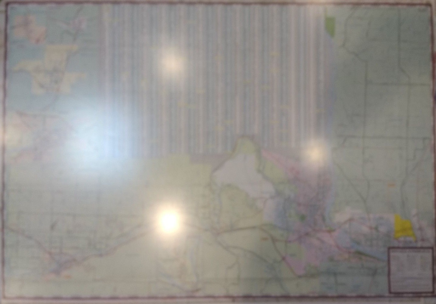 Tri-cities Kennewick Pasco Richland Laminated Wall Map (G) | eBay