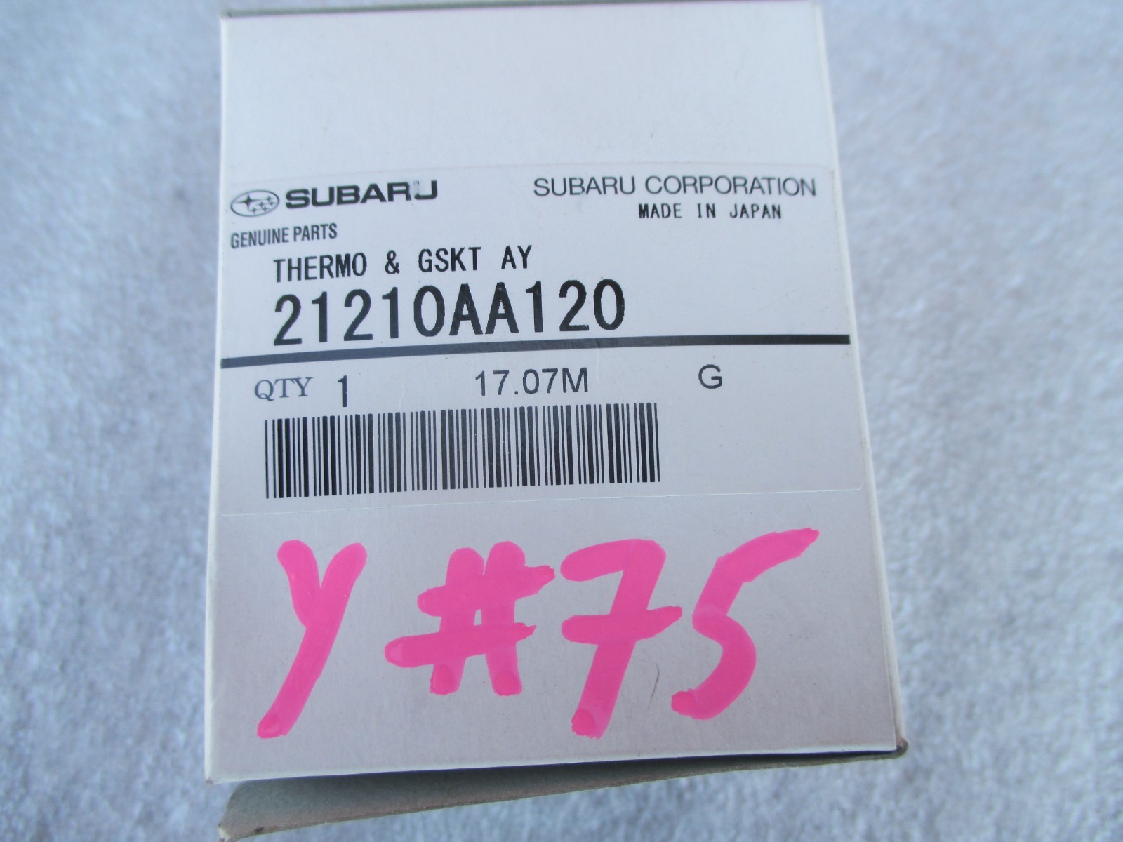 Genuine OEM Subaru Legacy & Outback Thermostat & Gasket 2010-12 ...