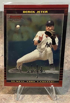 2002 Bowman Chrome #2 Derek Jeter ~ NY Yankees 💎 Nice Early, Clean Foil ...