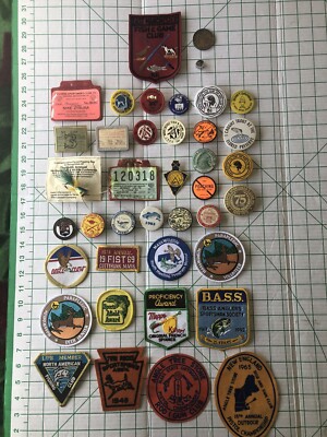 Vintage Rare Fish & Wildlife Pins Badges Game Clubs Fishing Award ...