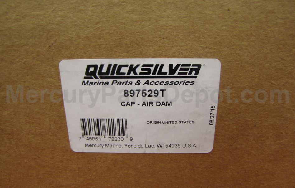 New/ OEM Mercury FOURSTROKE 75/ 90/ 100/ 115 Air Dam Cap - Part ...