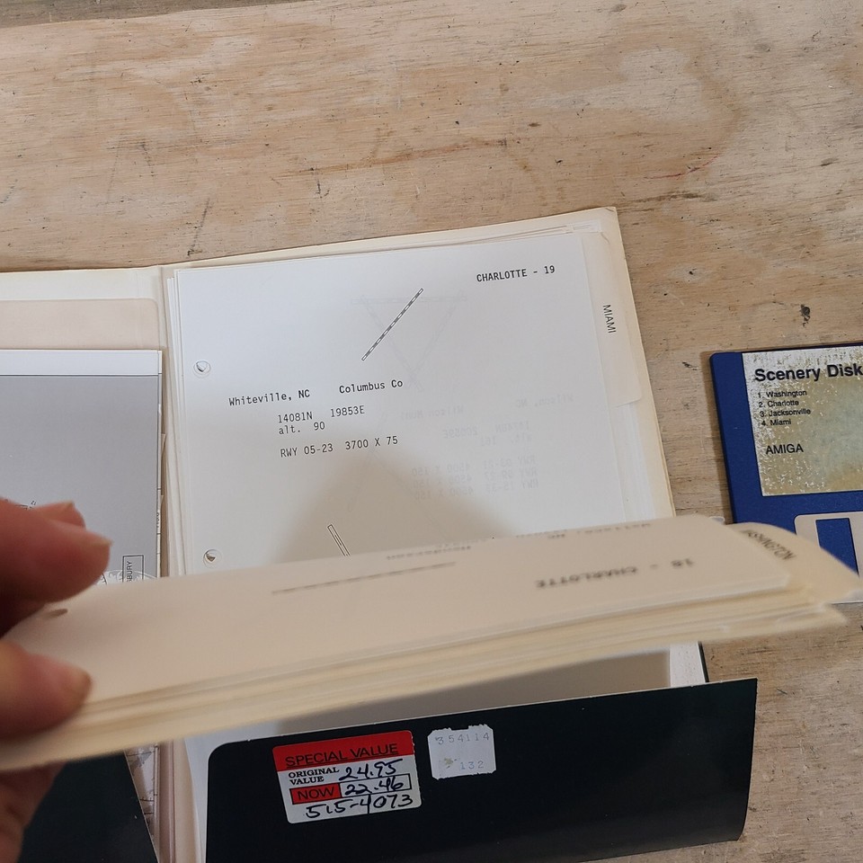 FLIGHT SIMULATOR II 2 Scenery Disks 7 - Washington SubLogic Commodore ...