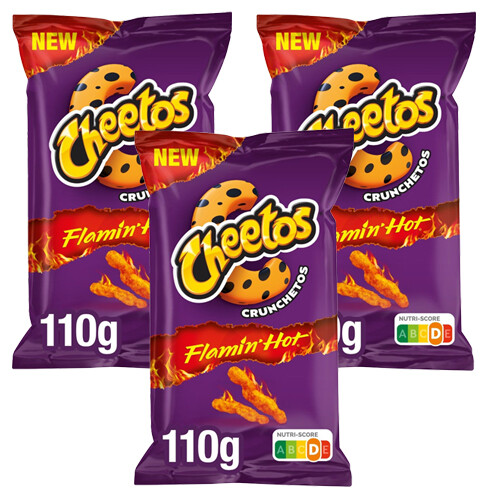 Cheetos - Crunchetos Flamin' Hot - 3x 110g | eBay