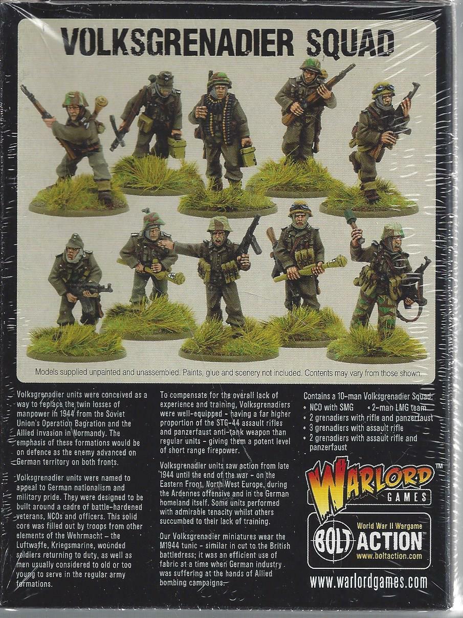 Bolt Action WW2 German Volksgrenadier Squad NIB NEW Warlord Games 28 mm ...