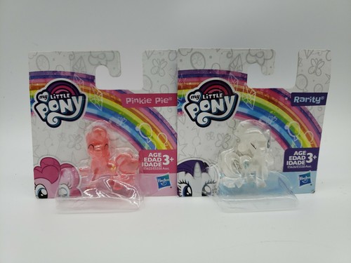 My Little Pony Rarity + Pinkie Pie - 2018 Hasbro Clear Mini Figure ...