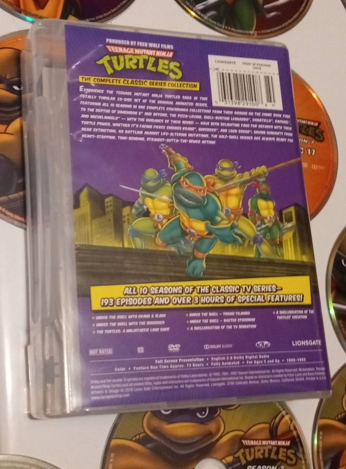 Teenage Mutant Ninja Turtles: Complete Classic Series Collection (DVD ...