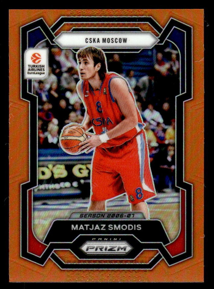 Matjaz Smodis 2023-24 Panini Prizm Turkish Airlines EuroLeague #125 ...
