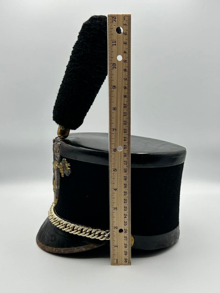 Vintage USMA West Point Cadet Dress Shako Hat Named 1962 J.W. Bayly | eBay
