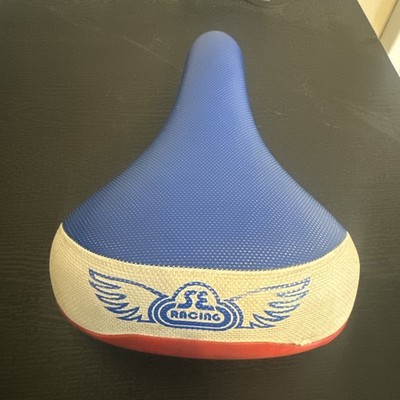 SE Bikes Blocks Flyer Saddle SE Flyer Red White Blue BMX Used | eBay