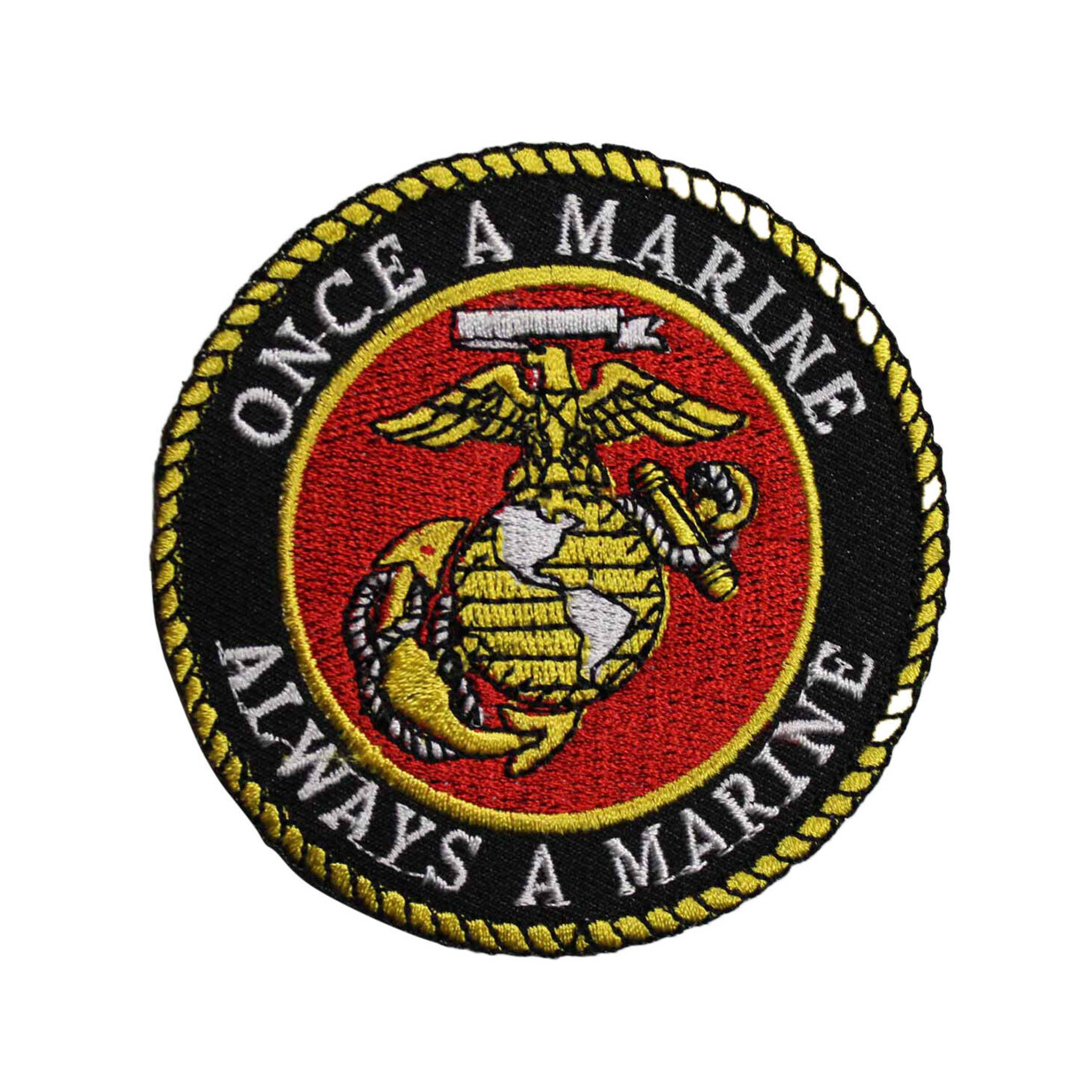 Once A Marine Always A Marine USMC Embroidered iron On Patch 042-K | eBay