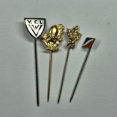 Lot Vintage Stickpins Goldtone Enamel Emblem Stick Pins | eBay