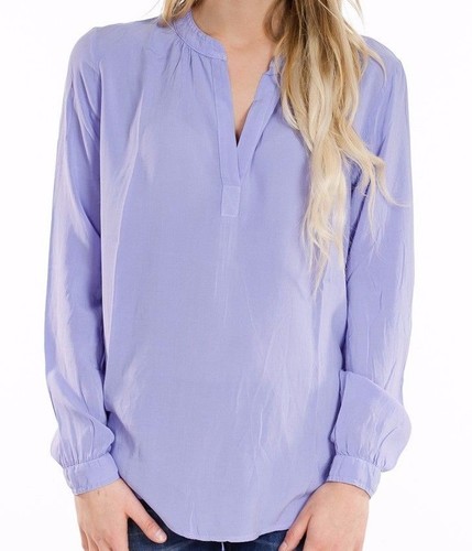 Velvet By Graham And Spencer Rosie Rayon Challis Long Sleeve Top Size