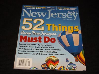 2012 JANUARY NEW JERSEY MONTHLY MAGAZINE - MUST DO'S IN NJ - L 17324 | eBay